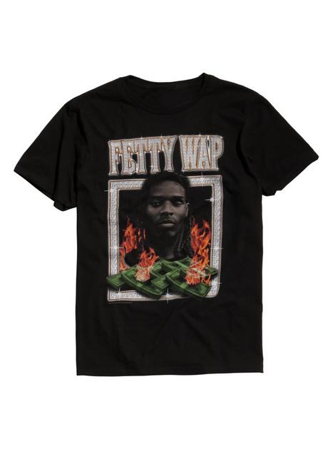 Fetty Wap On Fire T-Shirt | Hot Topic