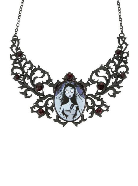 Corpse Bride Pendant Cameo Necklace | Hot Topic