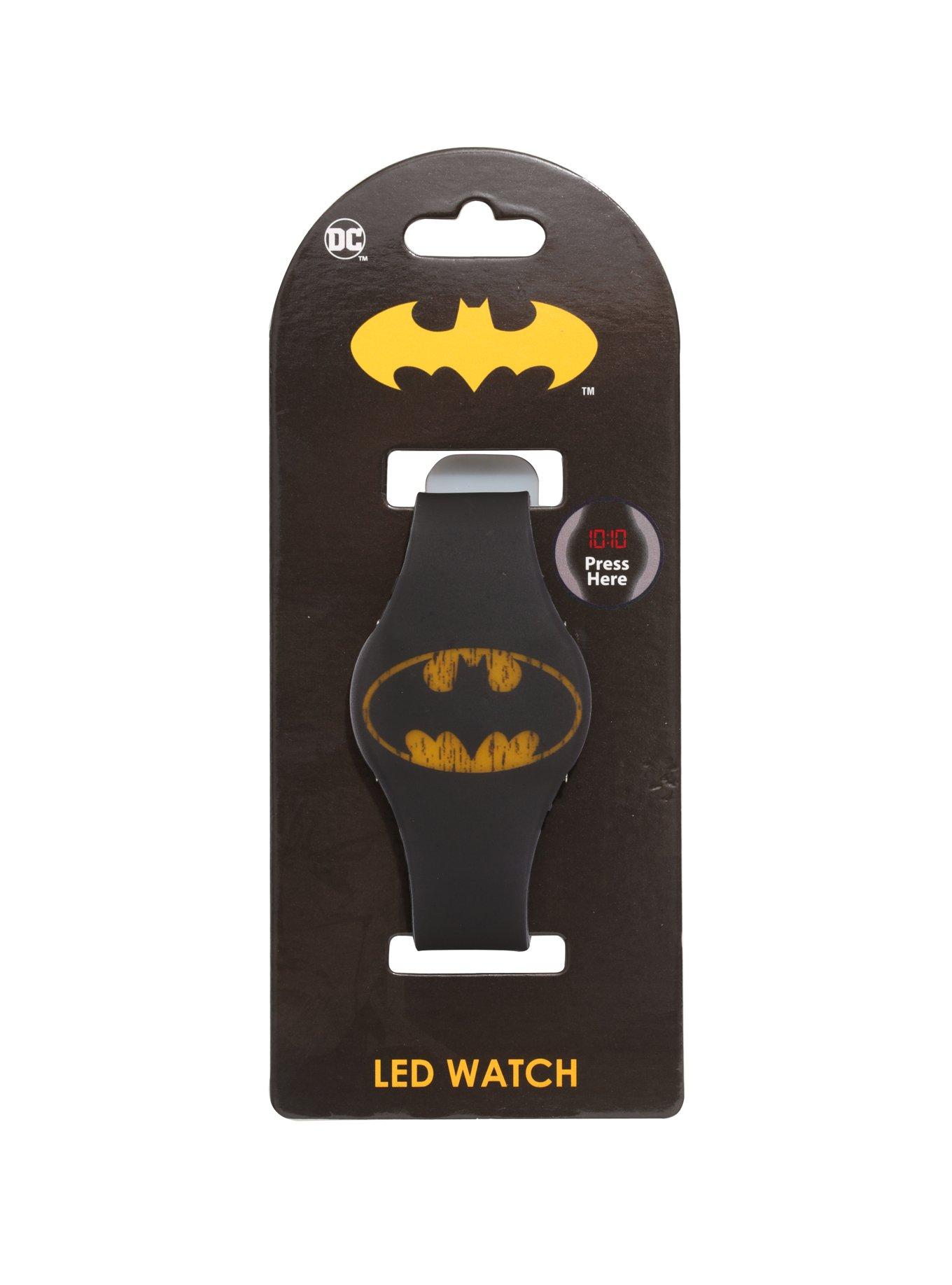 DC Comics Batman Rubber LED Watch | Hot Topic