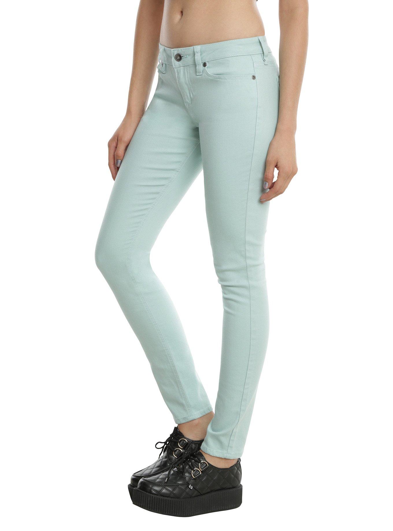 Blackheart Mint Skinny Jeans | Hot Topic