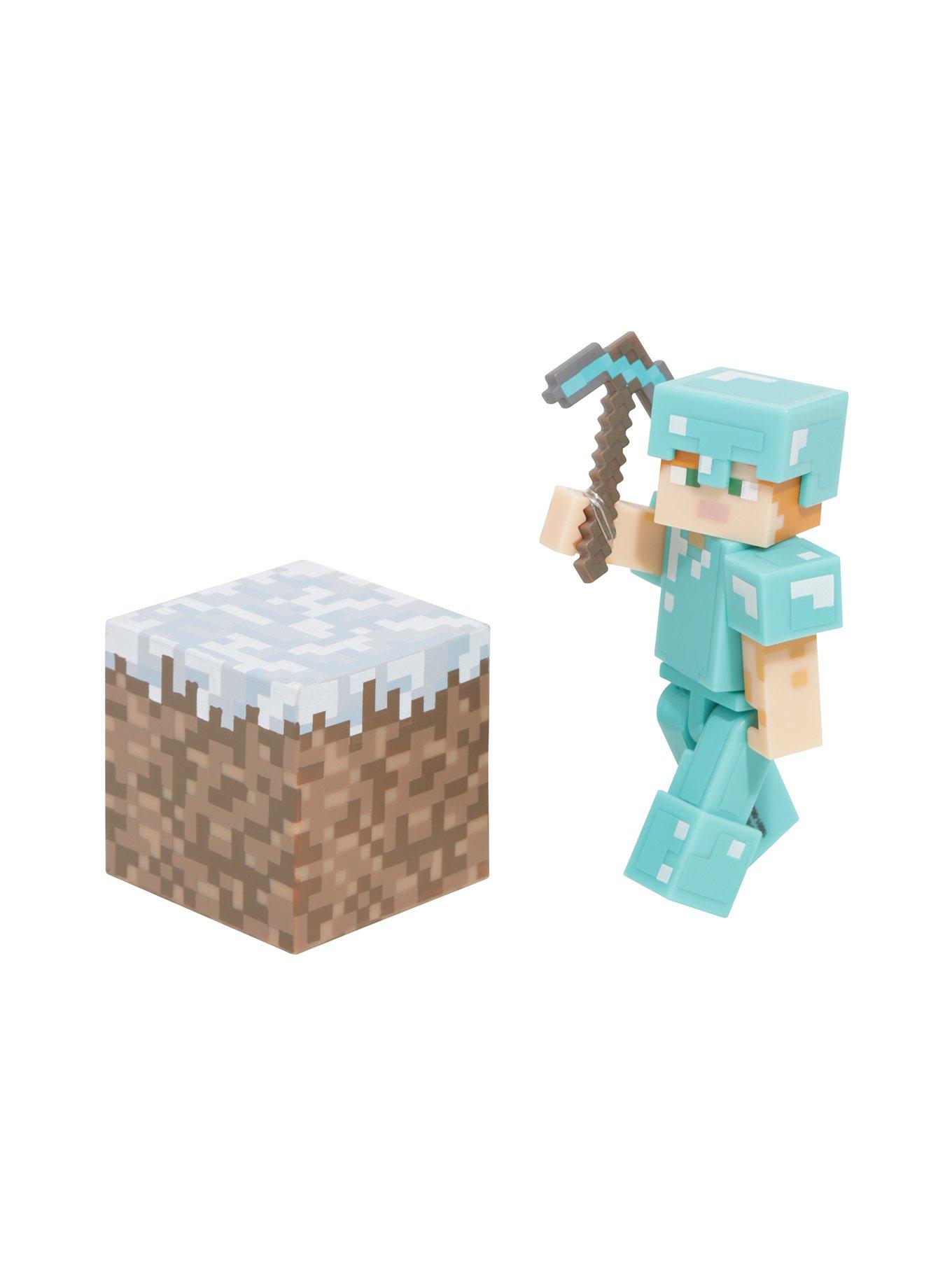 Minecraft Series 3 Alex In Diamond Armor Action Figure | Hot Topic