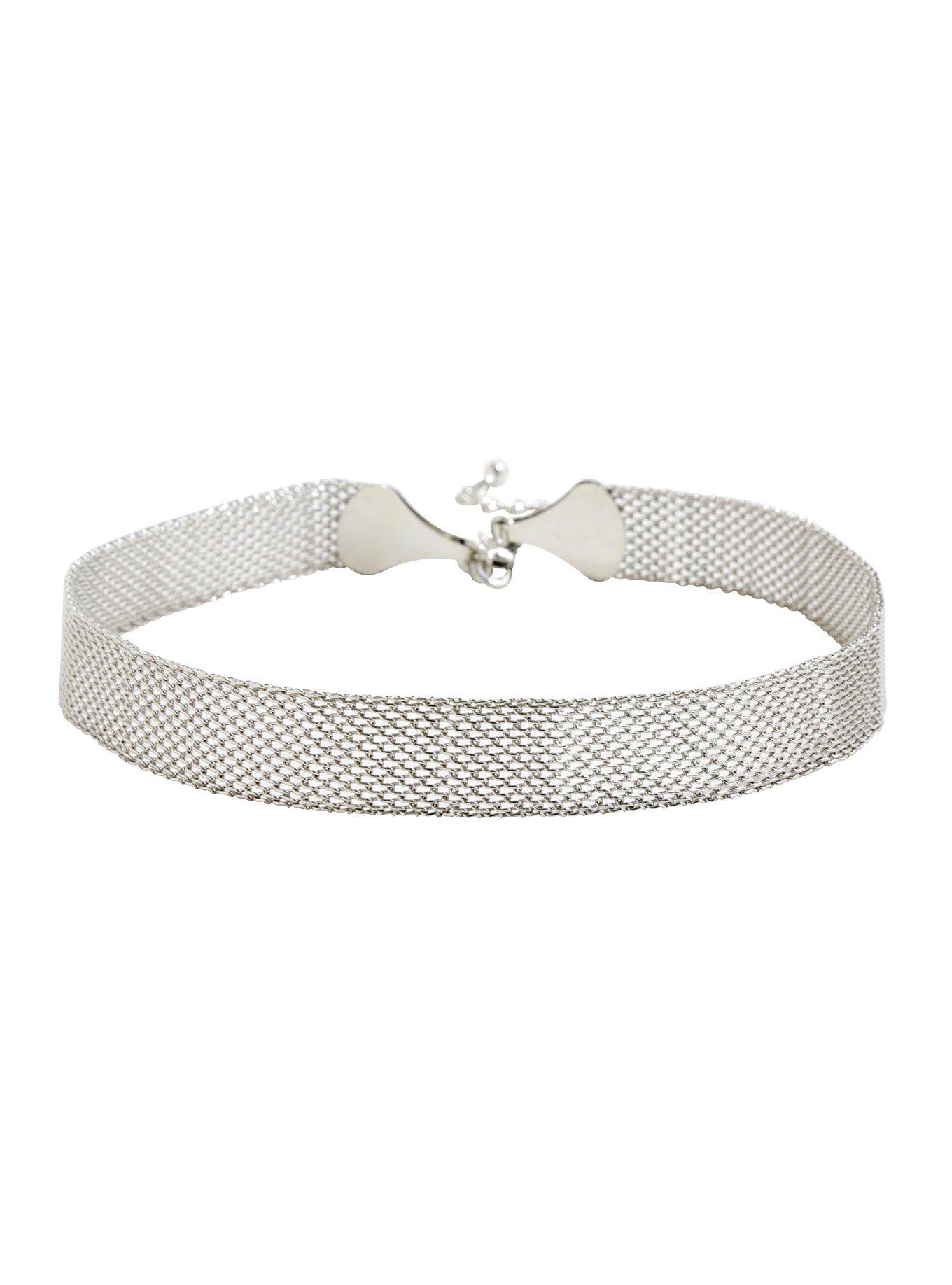 Silver Mesh Choker | Hot Topic