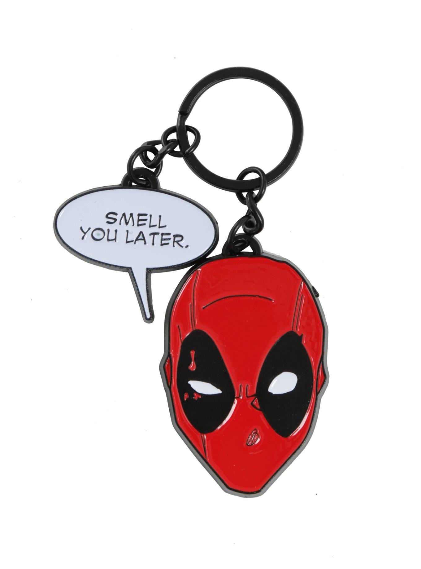 Marvel Deadpool Face Key Chain | Hot Topic