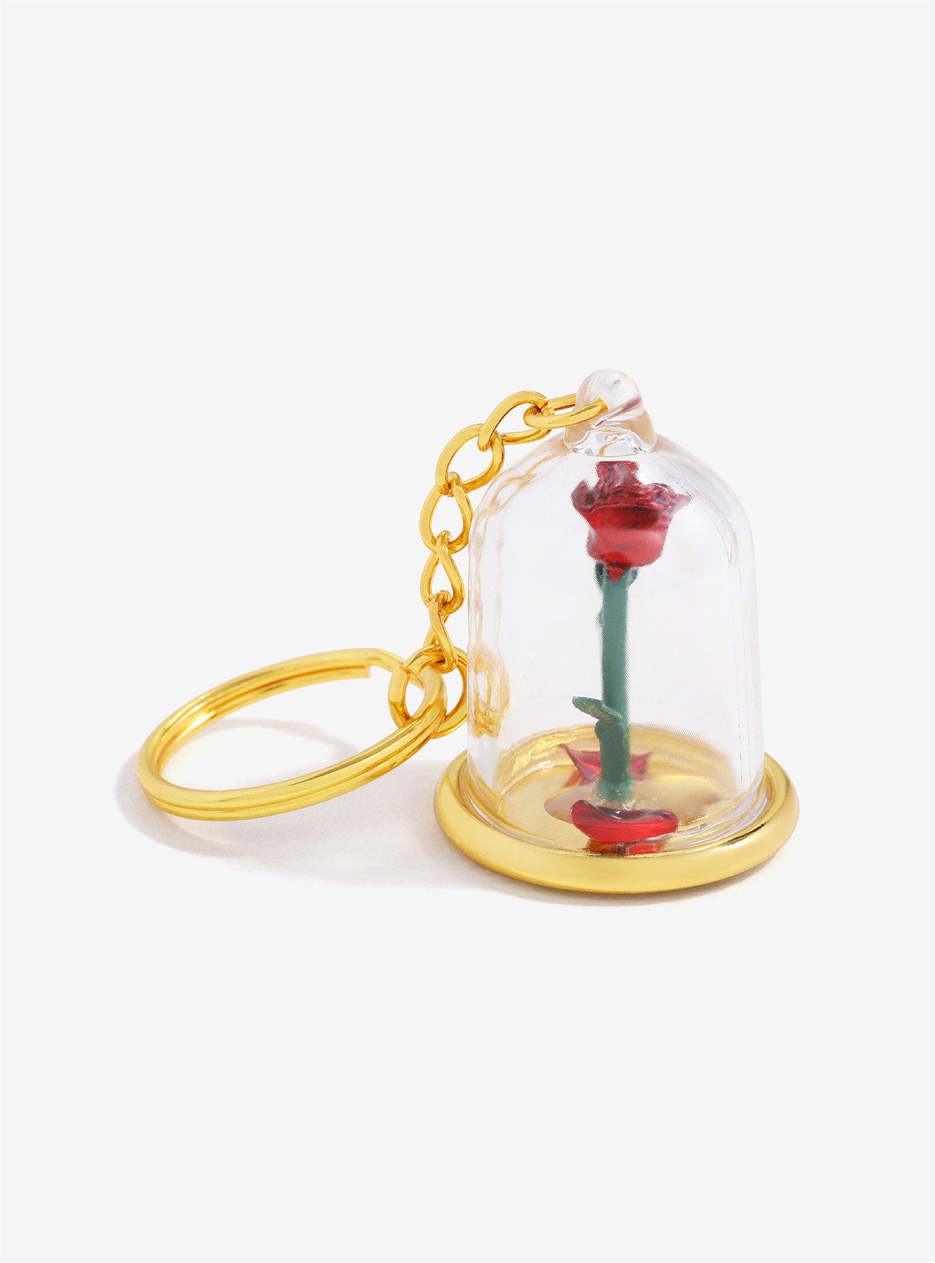 Disney Beauty And The Beast Enchanted Rose Key Chain | BoxLunch