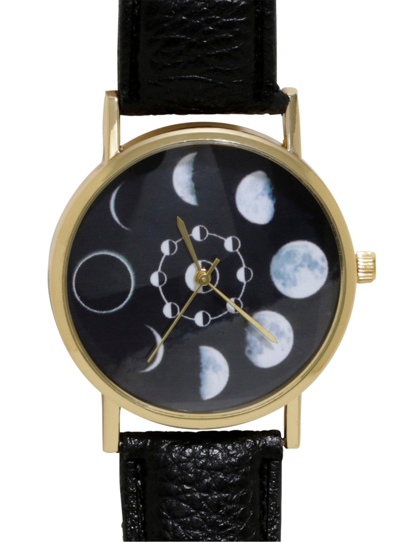 Blackheart Moon Phases Watch | Hot Topic