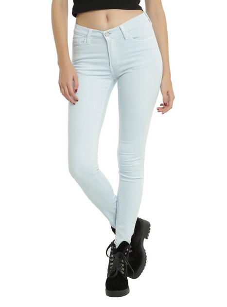 Pastel Blue Skinny Jeans | Hot Topic