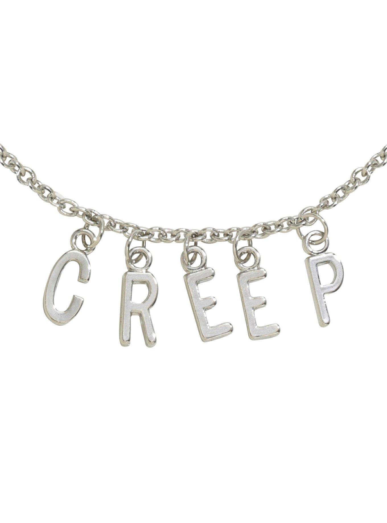 Blackheart Creep Hanging Letters Necklace | Hot Topic