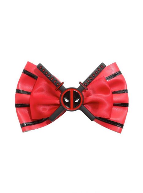 Marvel Deadpool Katana Vinyl Hair Bow | Hot Topic