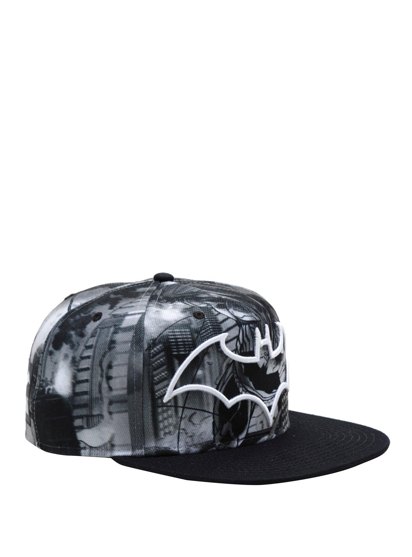 DC Comics Batman Greyscale Sublimation Snapback Hat | Hot Topic