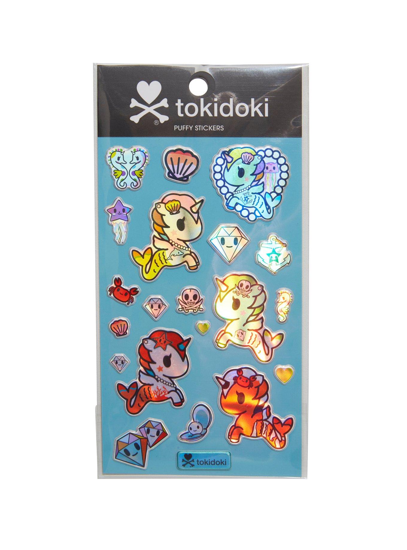 Tokidoki Mermicorno Puffy Sticker Pack | Hot Topic