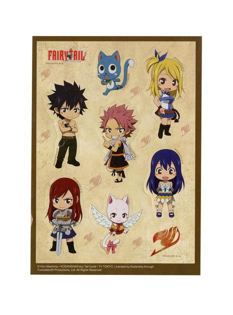 Fairy Tail Chibi Characters Sticker Sheet | Hot Topic