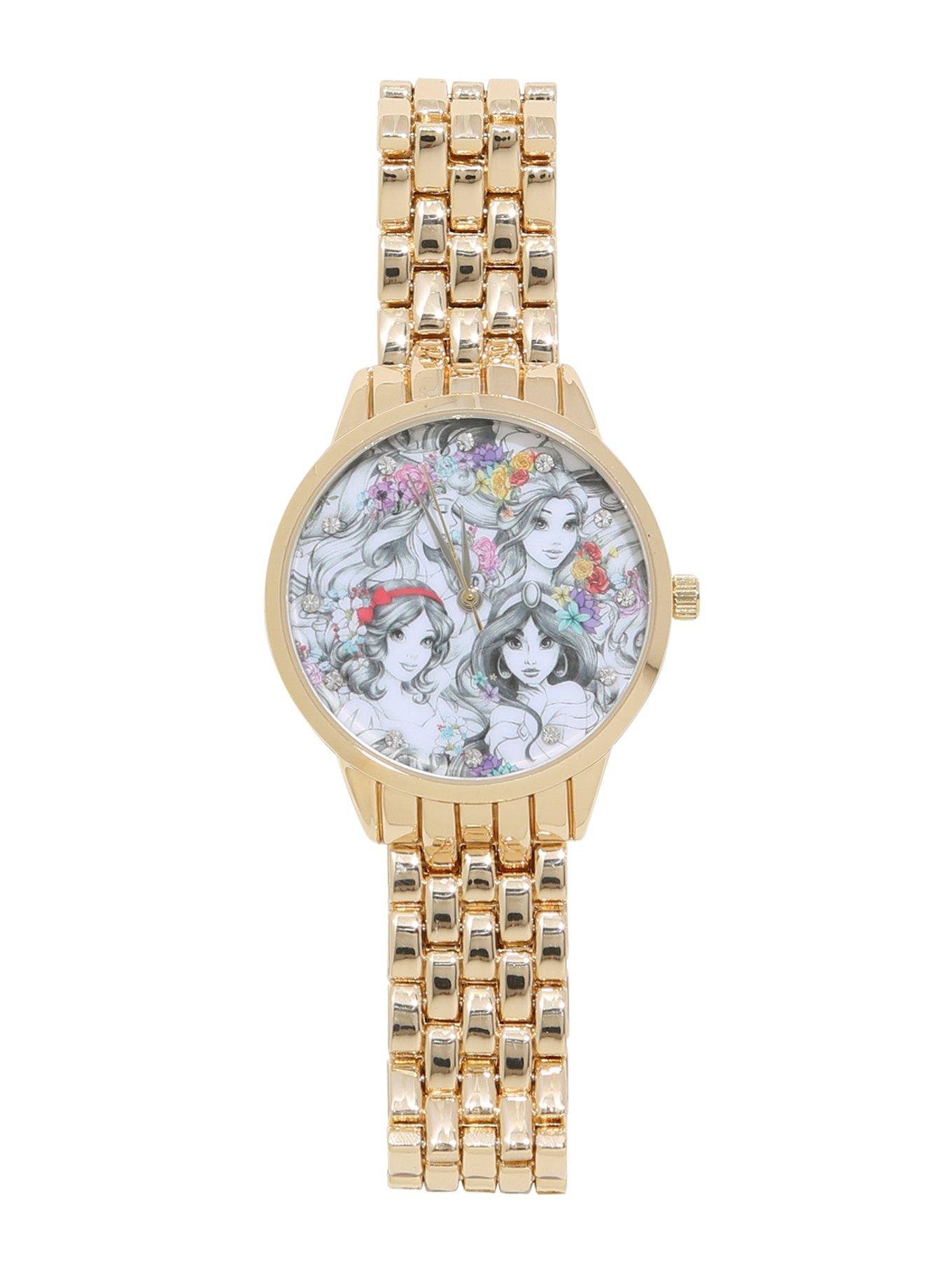 Disney Princesses Gold Watch | Hot Topic