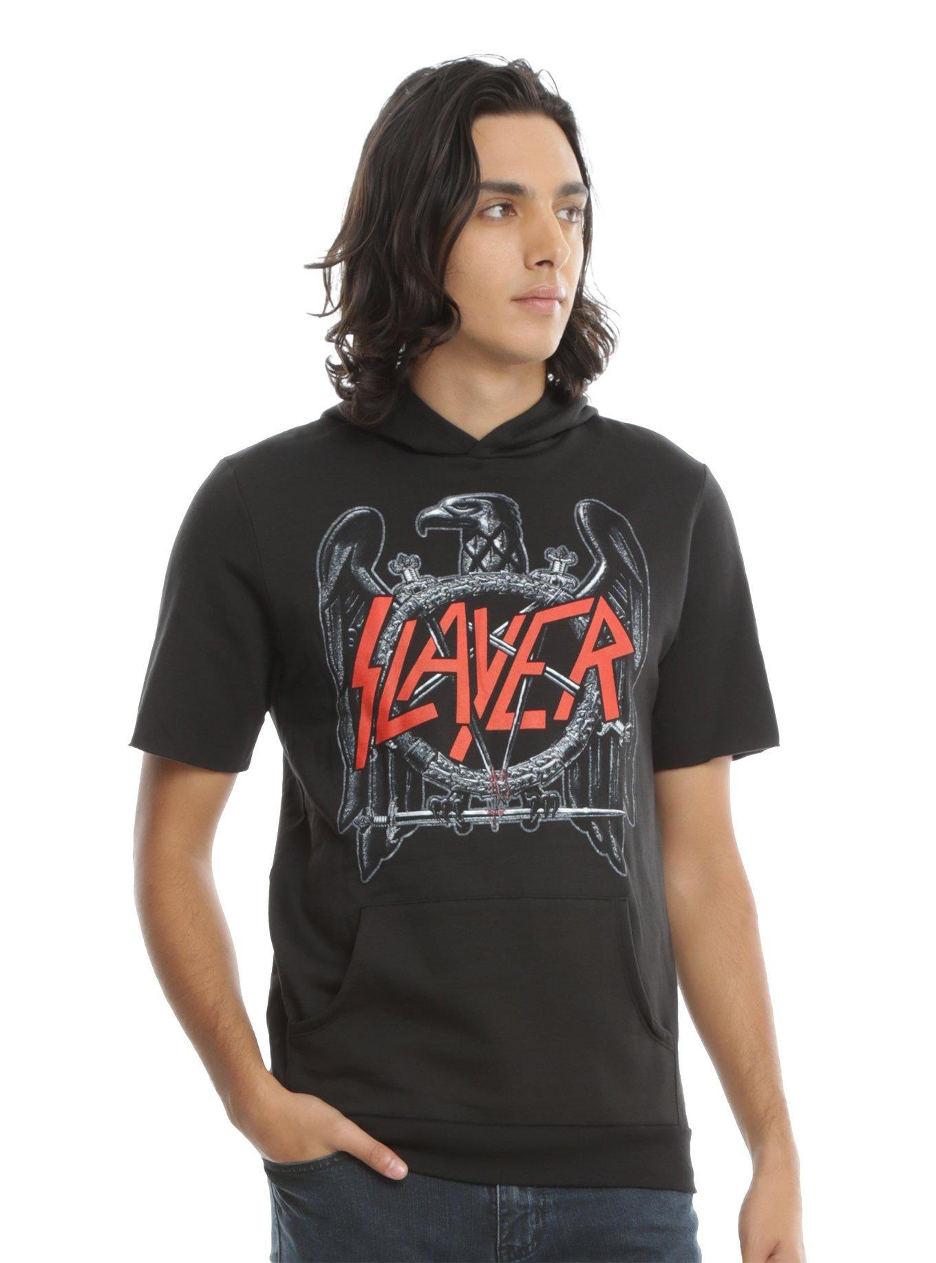 Slayer Classic Eagle Short-Sleeved Hoodie | Hot Topic