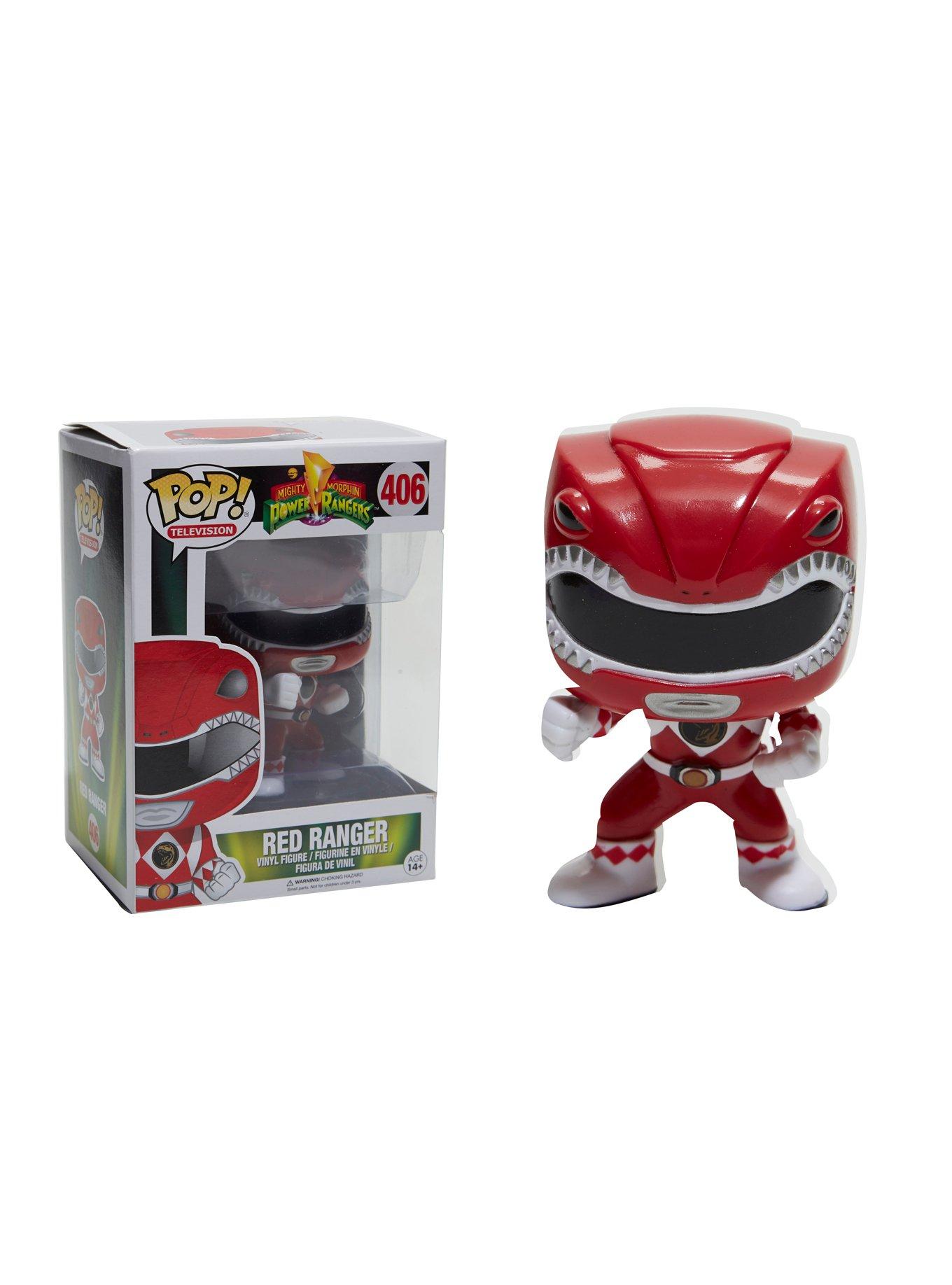 Funko Mighty Morphin Power Rangers Pop! Television Red Ranger Vinyl ...