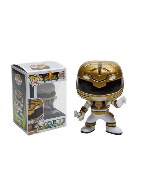 Funko Mighty Morphin Power Rangers Pop! Television White Ranger Vinyl ...