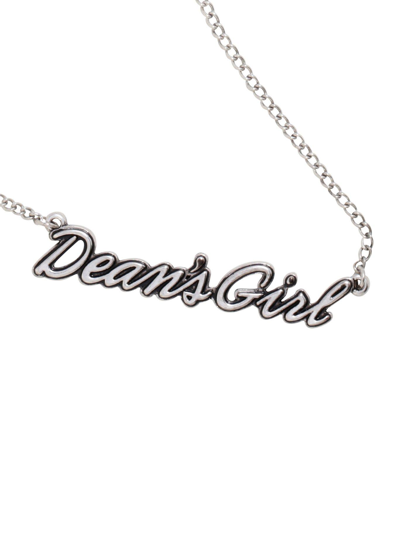 Supernatural Dean's Girl Script Necklace | Hot Topic