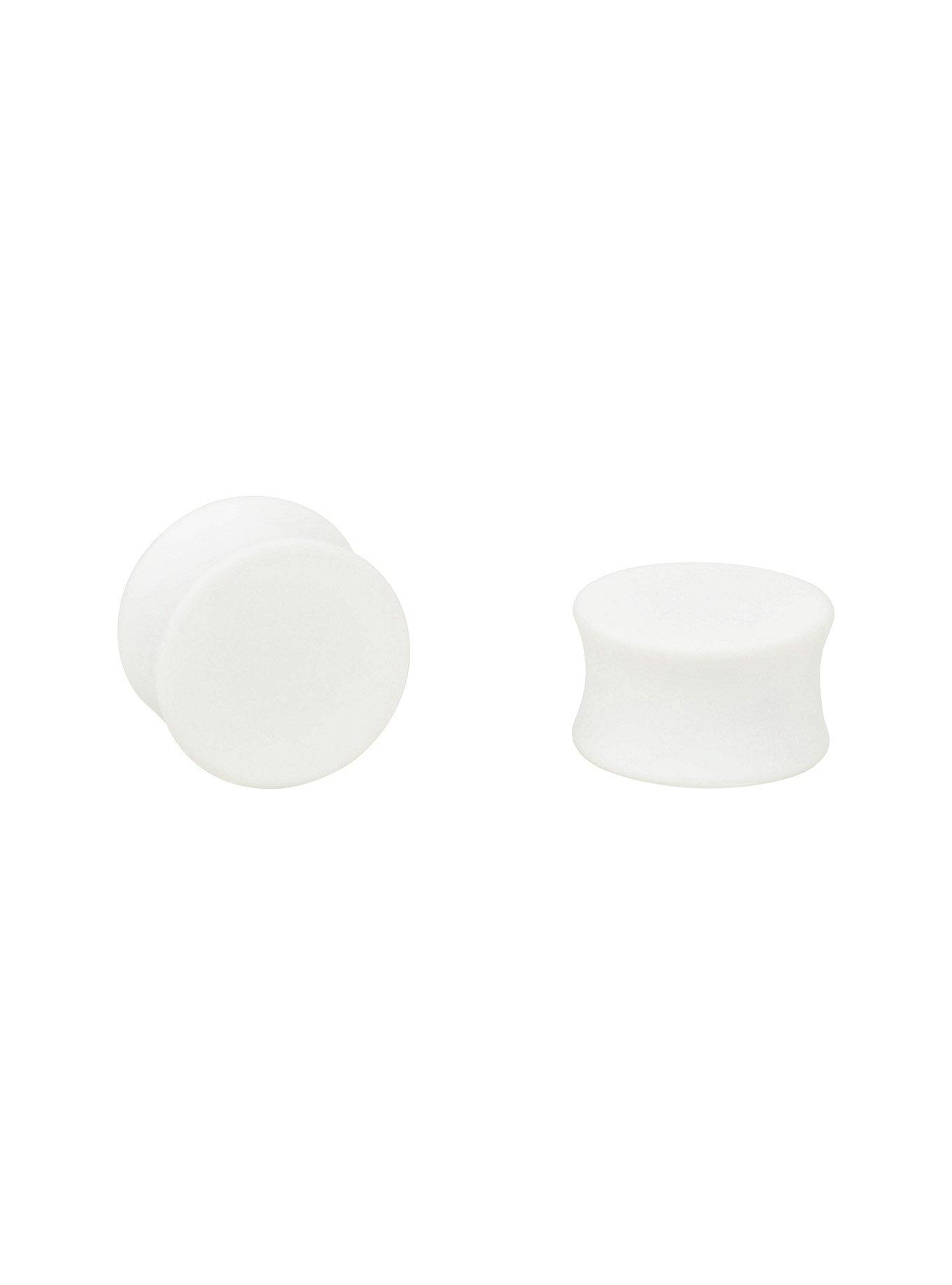Acrylic Matte White Plug 2 Pack | Hot Topic