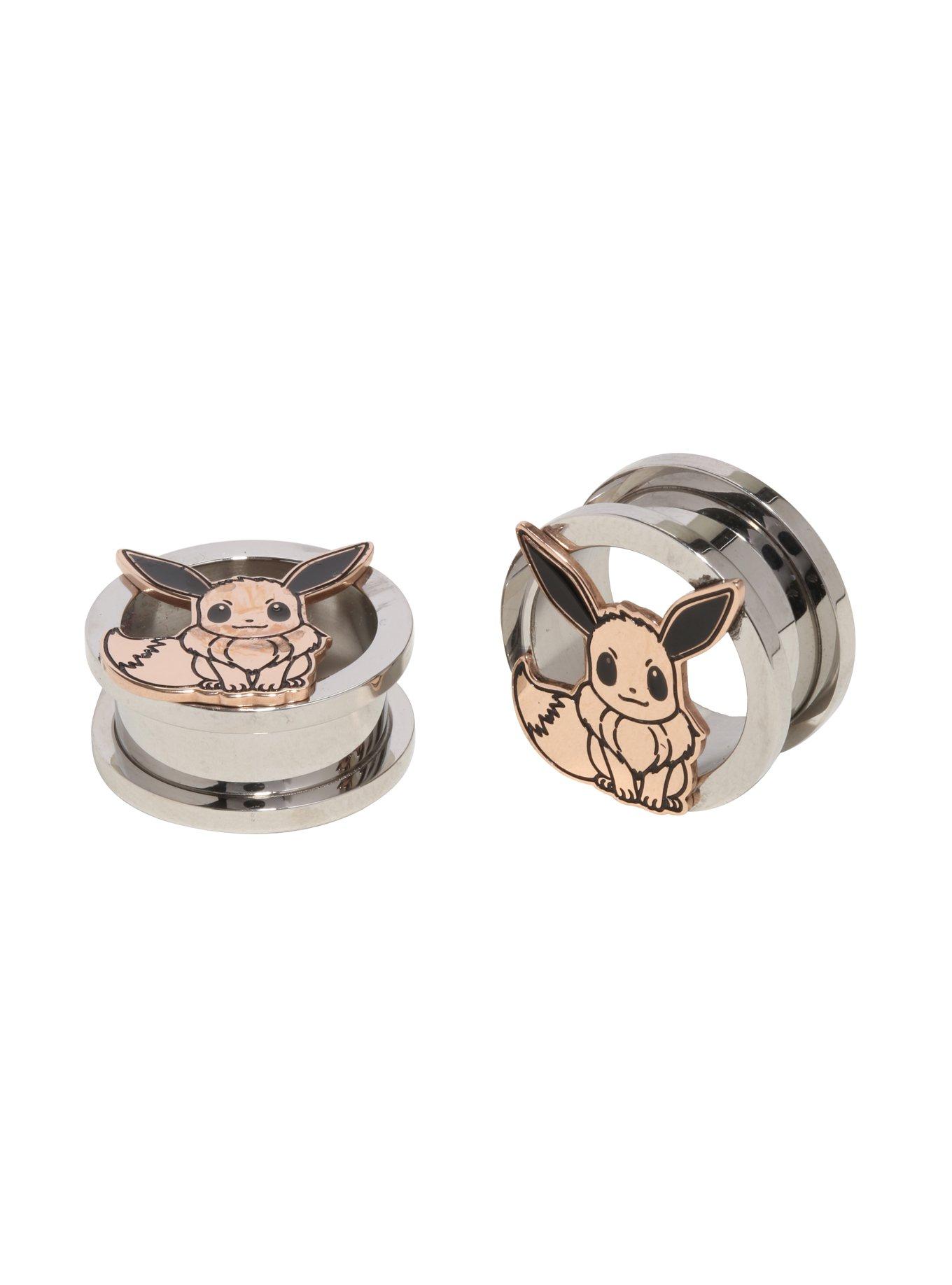 Pokemon Eevee Steel Spool Plug 2 Pack | Hot Topic