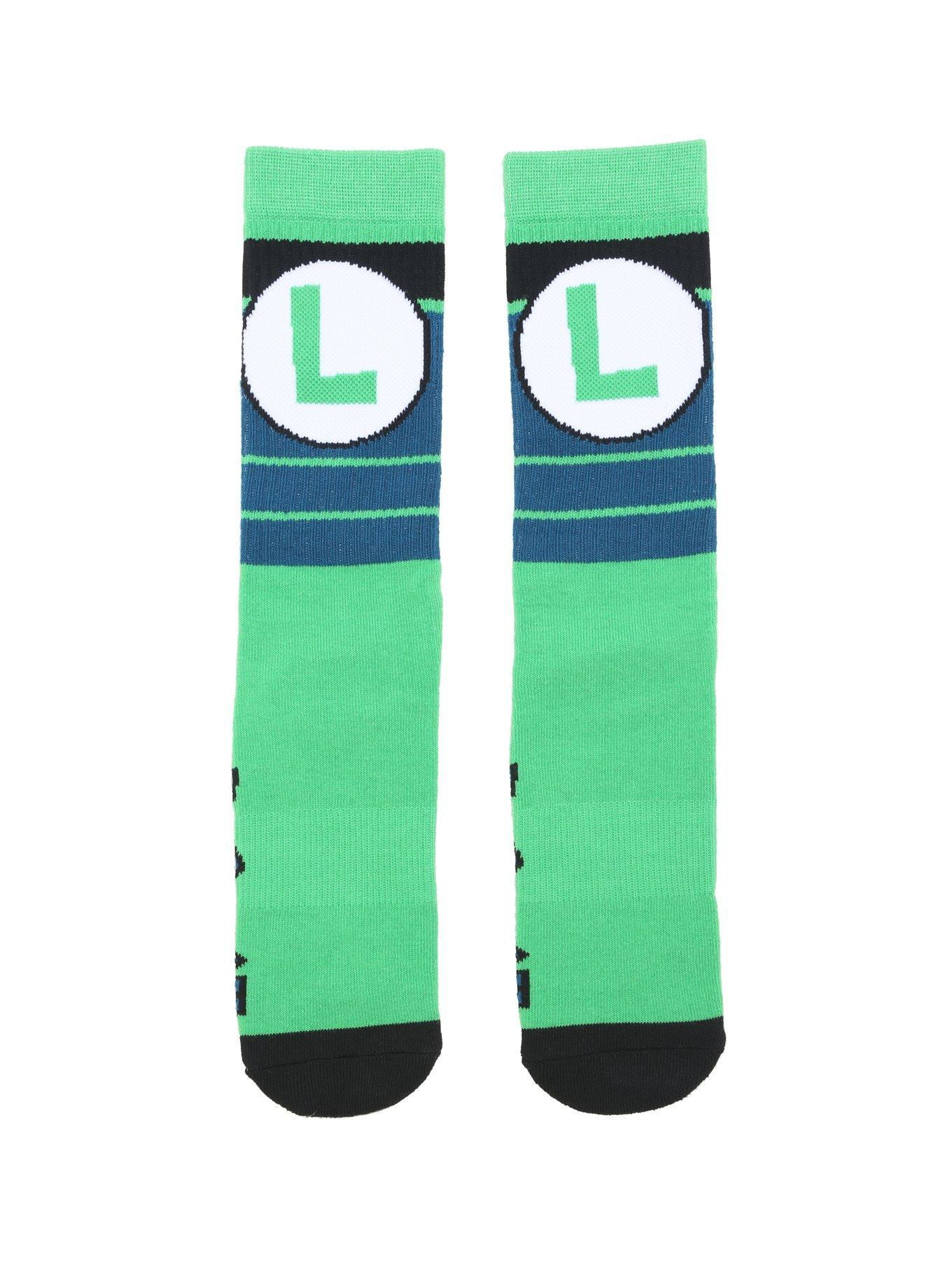 Super Mario Luigi Crew Socks | Hot Topic