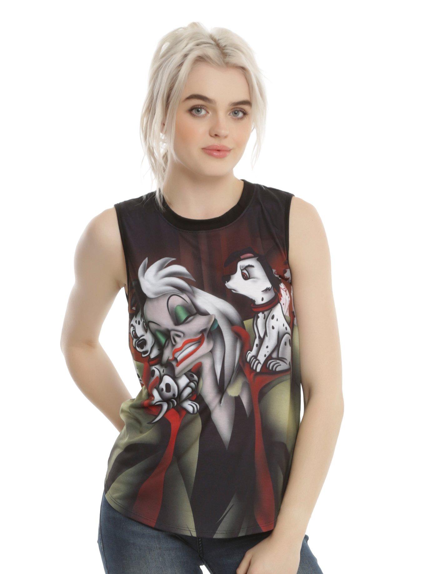 Disney 101 Dalmatians Cruella Girls Muscle Top | Hot Topic