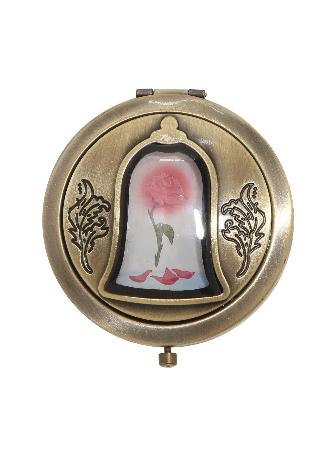 Disney Beauty And The Beast Enchanted Rose Compact Mirror | Hot Topic