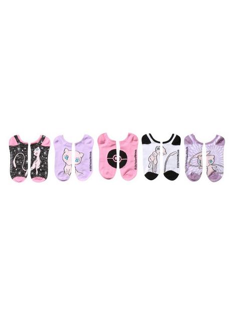 Pokemon Mew No-Show Socks 5 Pair | Hot Topic