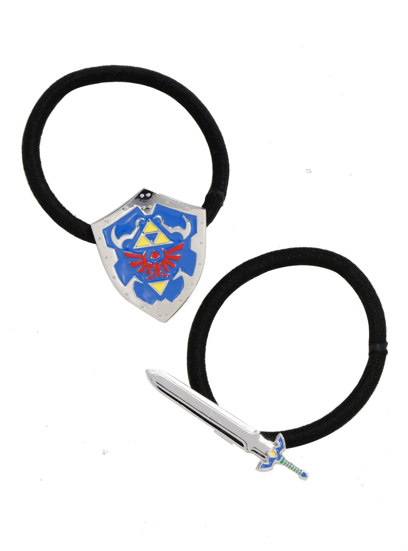 The Legend Of Zelda Sword & Shield Hair Tie Set | Hot Topic