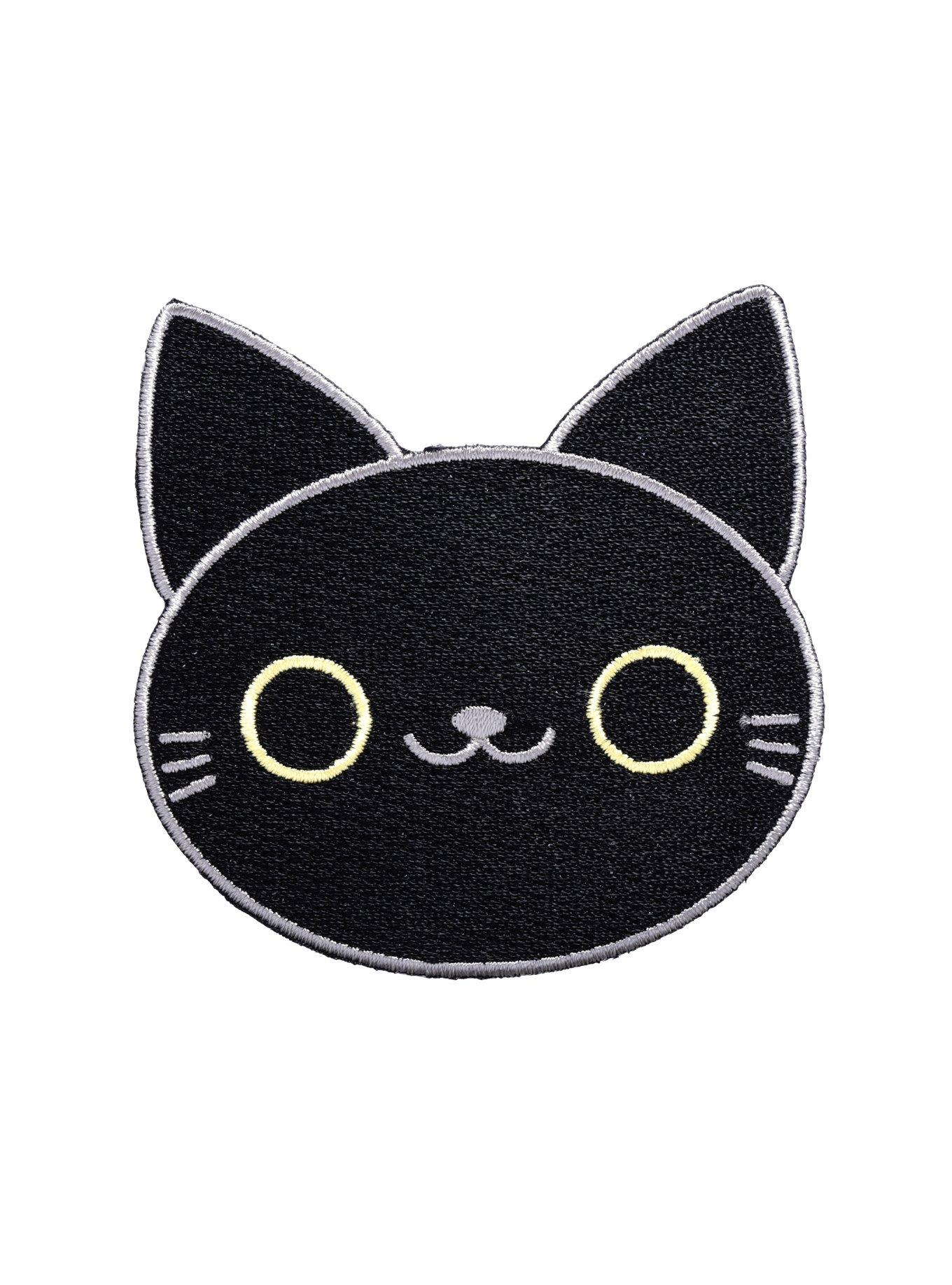 Loungefly Black Cat Face Patch | Hot Topic