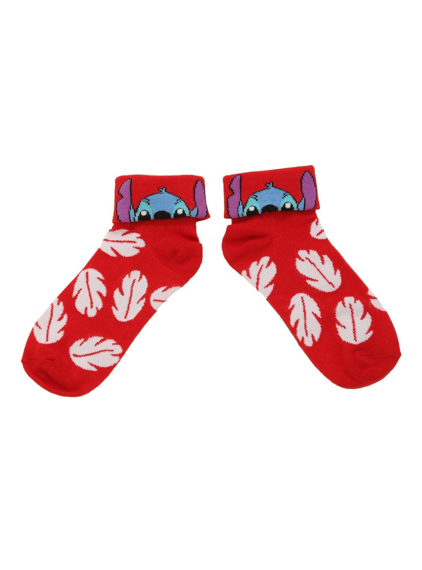 Disney Lilo & Stitch Oh Hi Stitch Turn Cuff Socks | Hot Topic