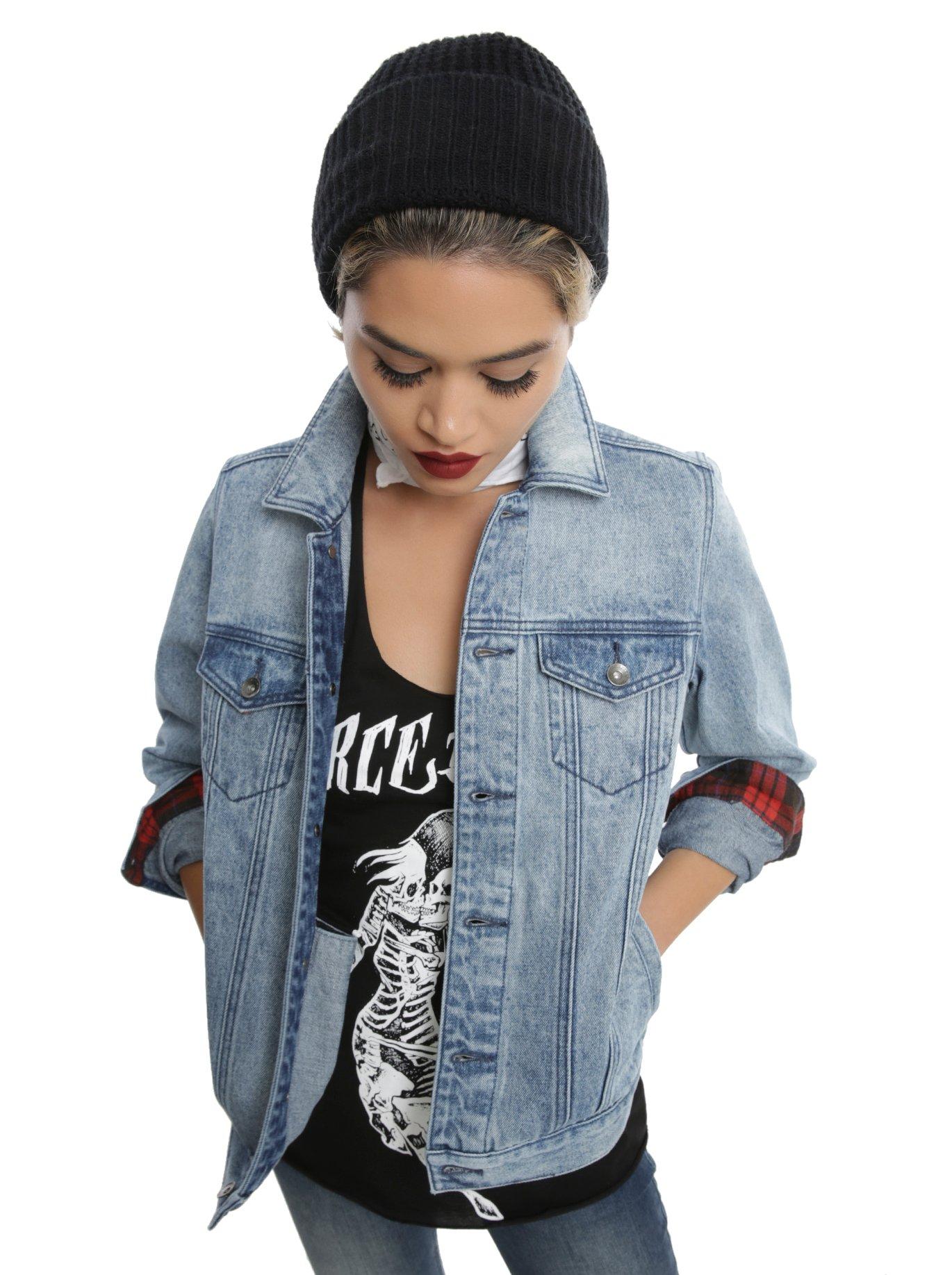 Blackheart Light Indigo Girls Denim Jacket | Hot Topic