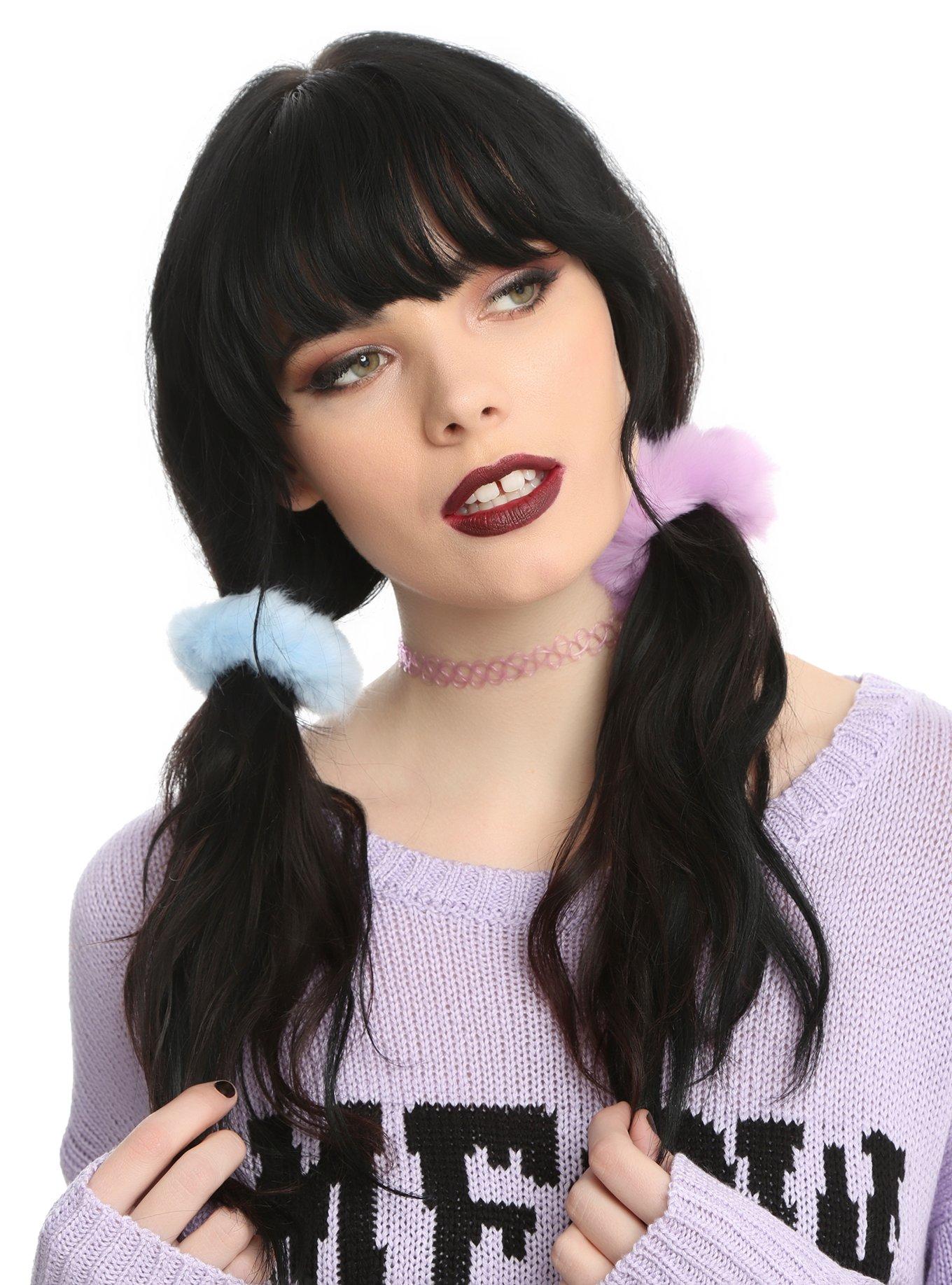 Pastel Fuzzy Scrunchie Set | Hot Topic