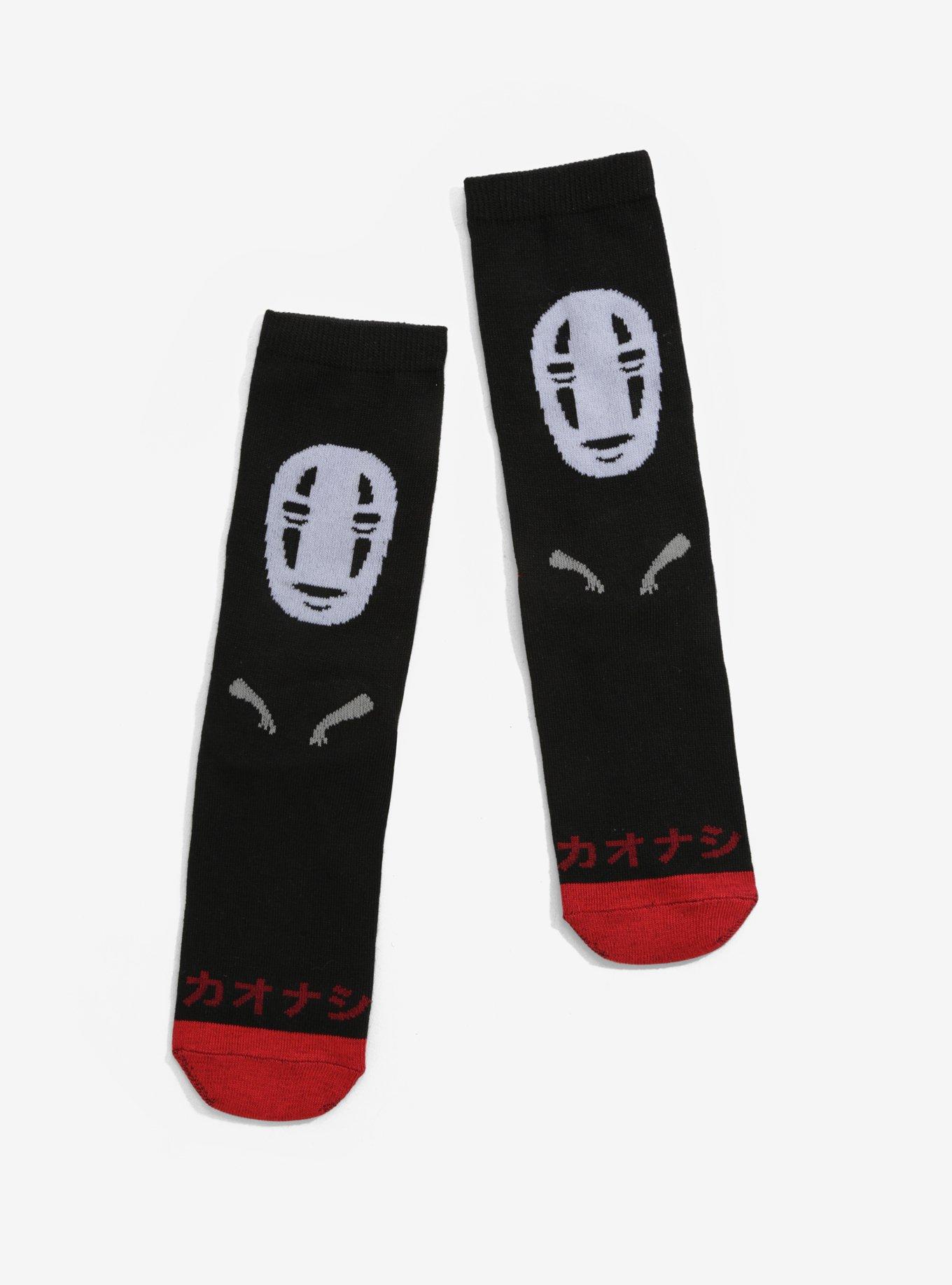 Studio Ghibli Spirited Away No-Face Crew Socks | BoxLunch