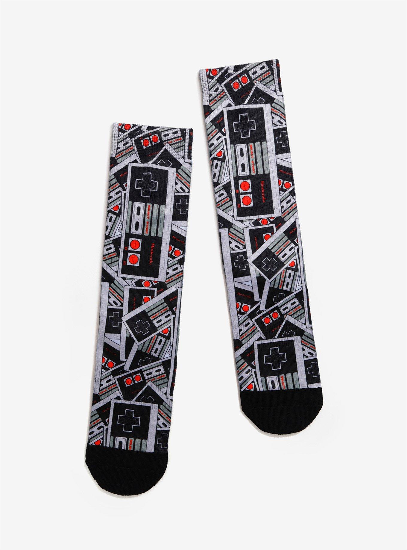 Nintendo Controller Sublimated Crew Socks | BoxLunch