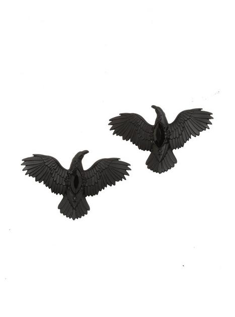 Blackheart Raven Hair Clip Set | Hot Topic