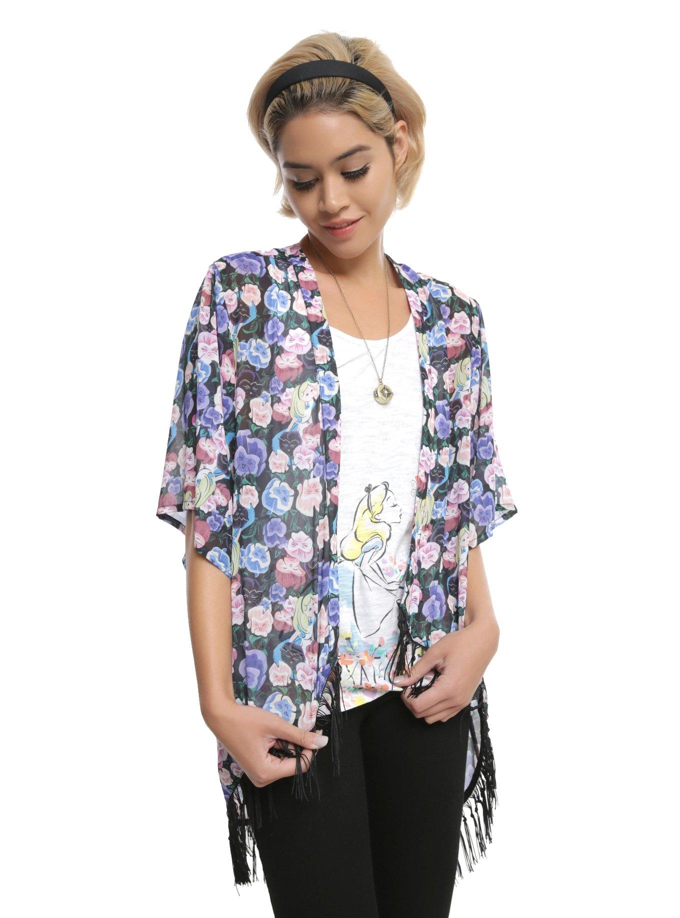 Disney Alice In Wonderland Floral Kimono | Hot Topic