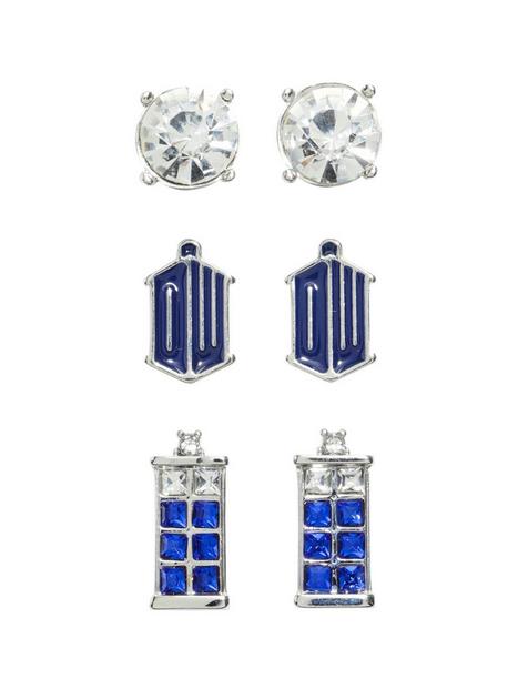 Doctor Who TARDIS Earring Set | Hot Topic