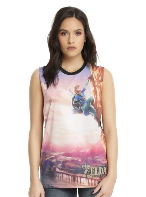 The Legend Of Zelda: Breath Of The Wild Sublimated Girls Muscle Top ...