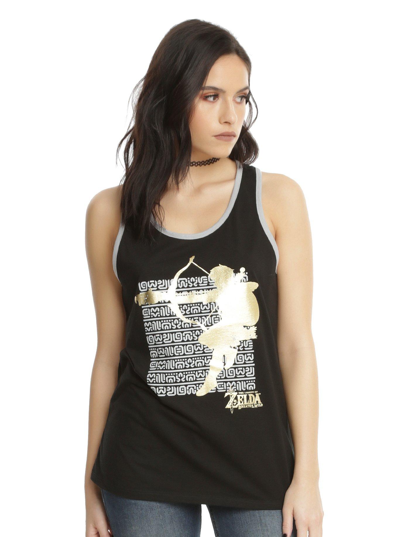 The Legend Of Zelda: Breath Of The Wild Gold Foil Girls Tank Top | Hot ...