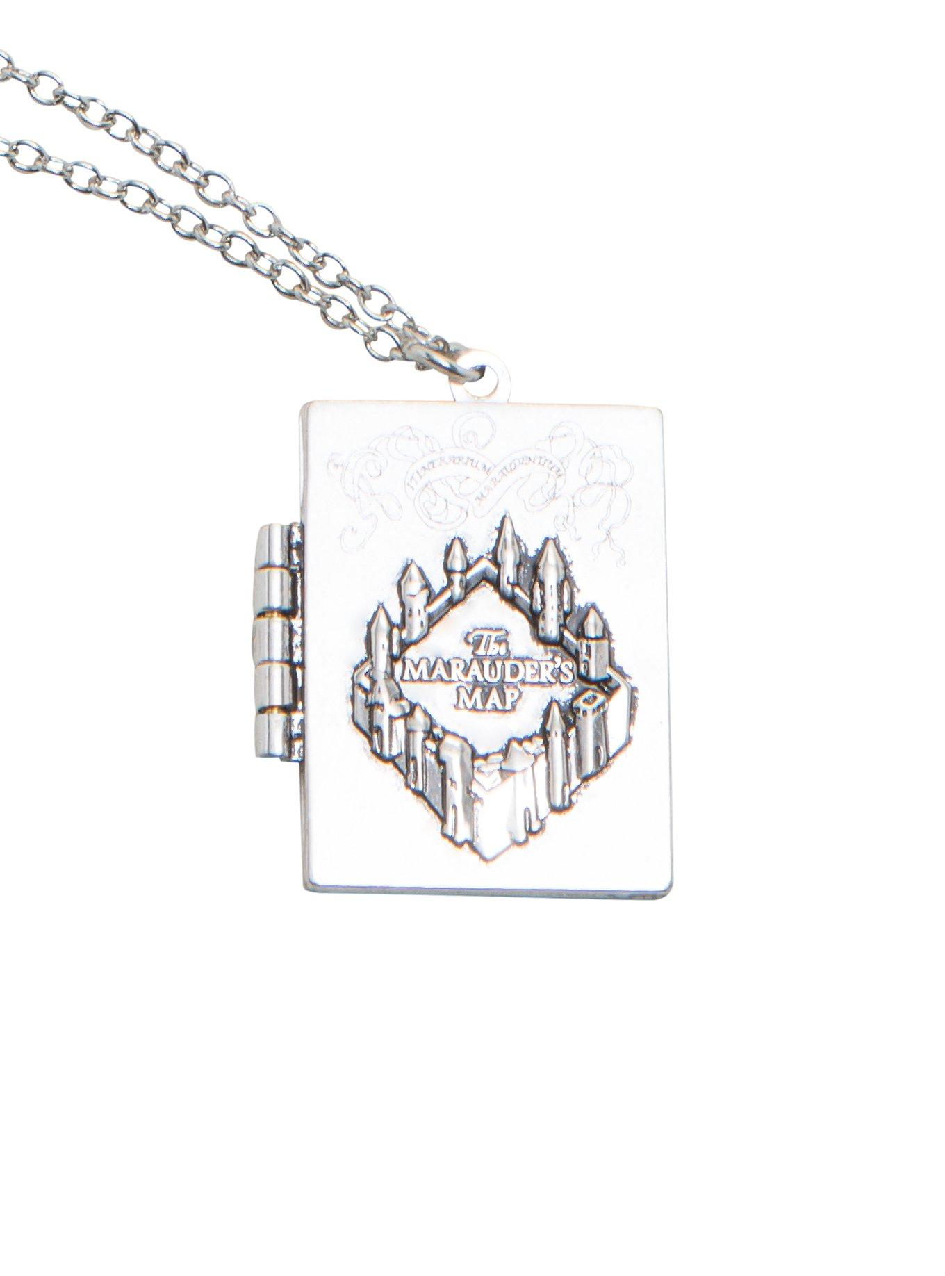 Harry Potter Marauders Map Locket Necklace | Hot Topic