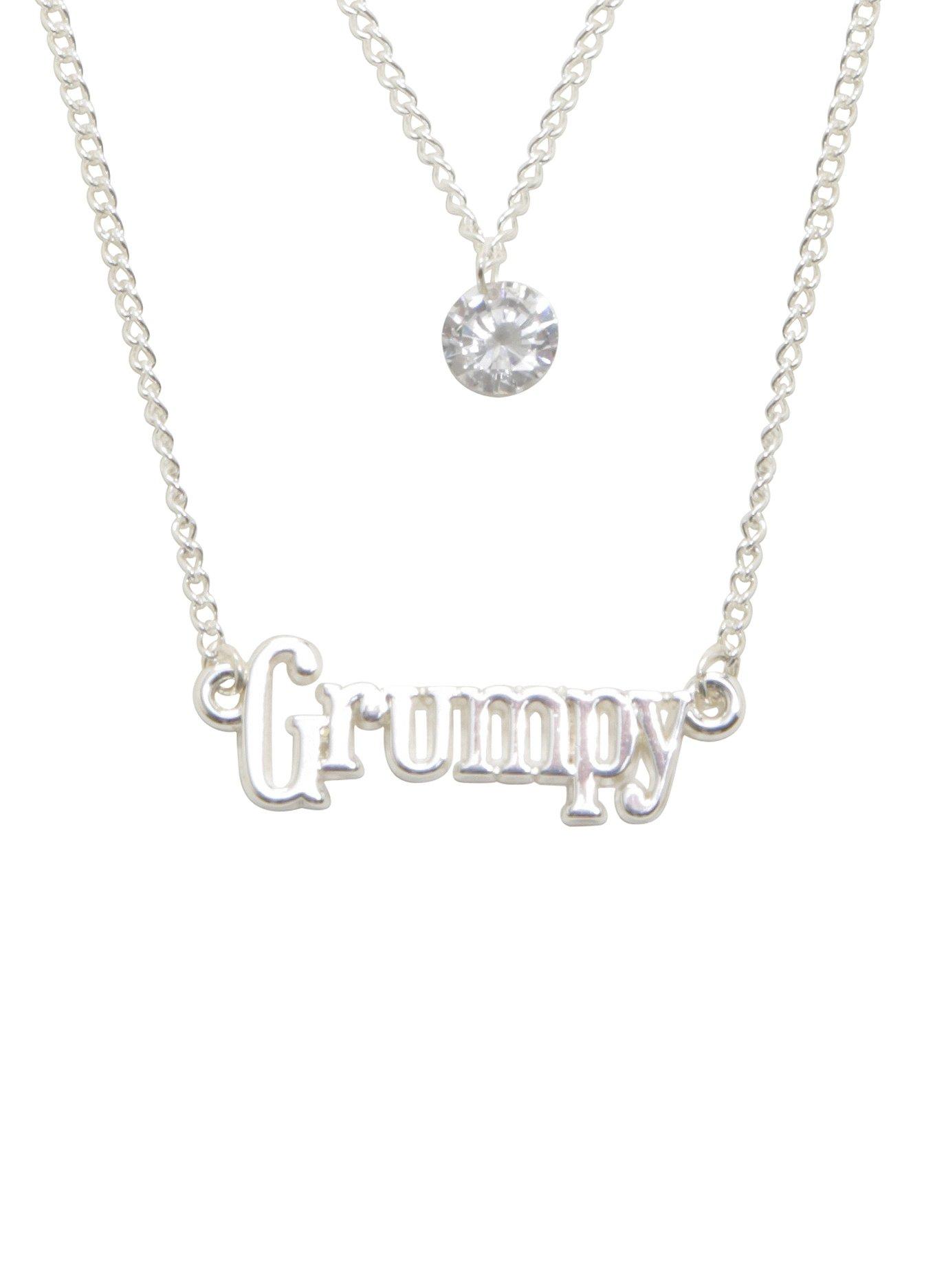 Disney Snow White And The Seven Dwarfs Grumpy Layered Necklace Set ...