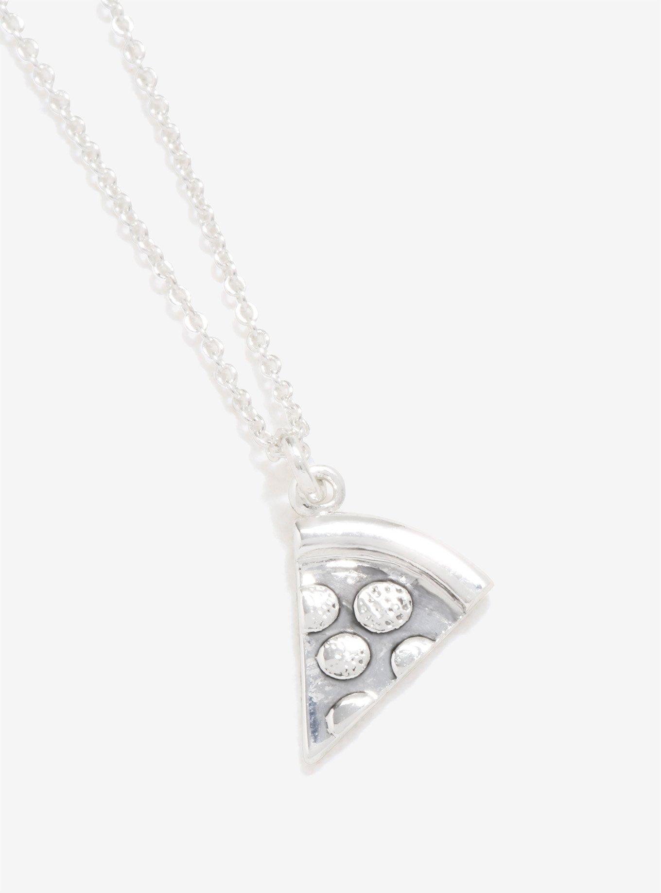 Pizza Slice Silver Necklace | BoxLunch