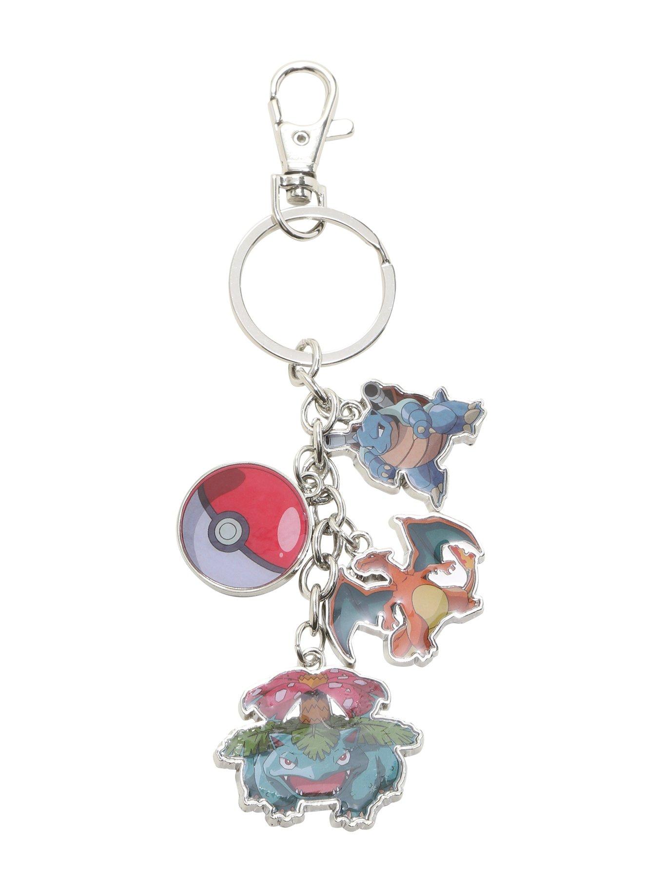 Loungefly Pokemon Starters 7Generation 1 Evolution Charm Key Chain ...
