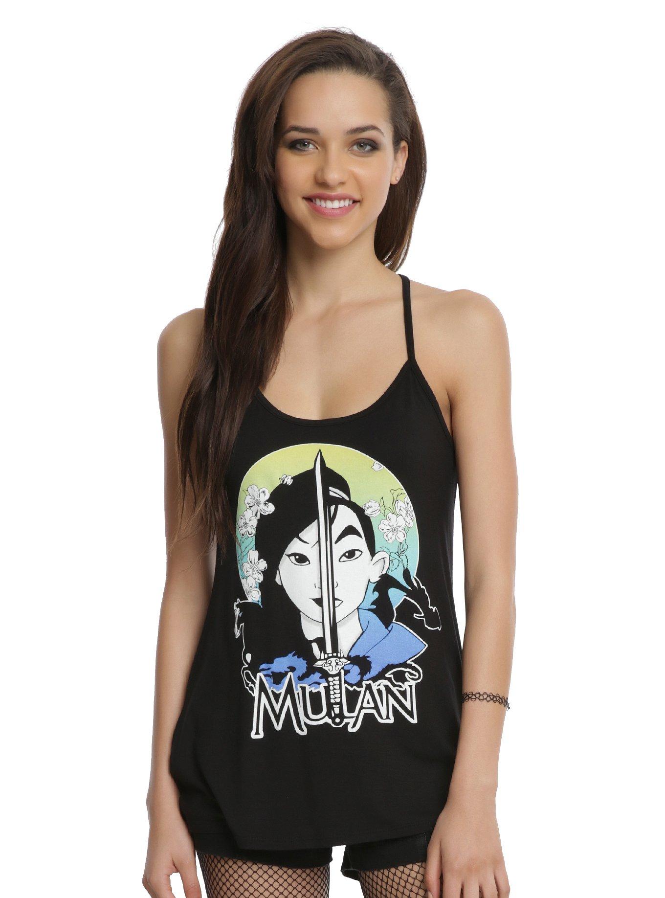 Disney Mulan Sword Portrait Girls Tank Top Hot Topic