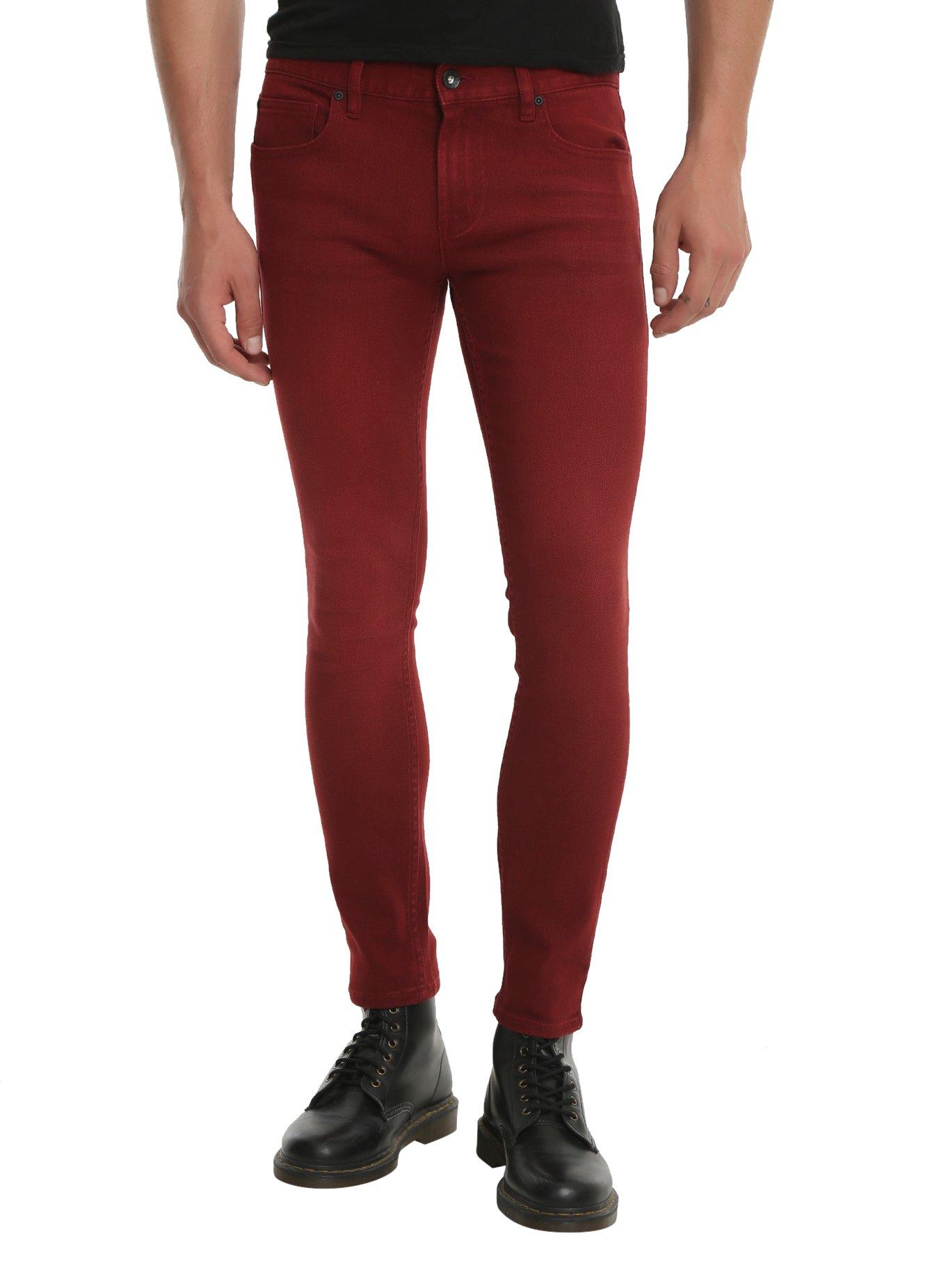 XXX RUDE Red 30 Inch Inseam Washed Stinger Jeans | Hot Topic