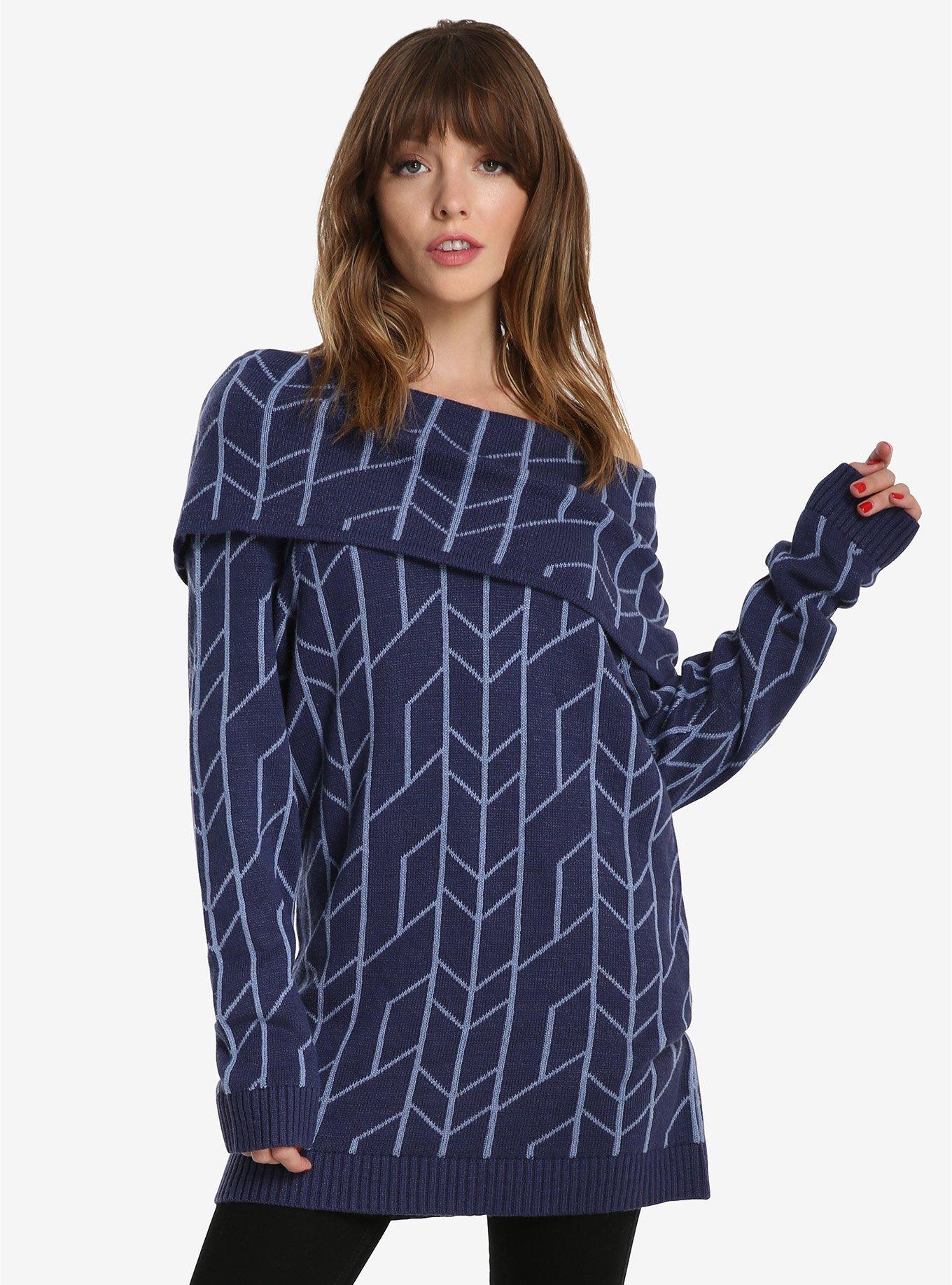 Her Universe DC Comics Wonder Woman Off The Shoulder Womens Cowl Neck ...