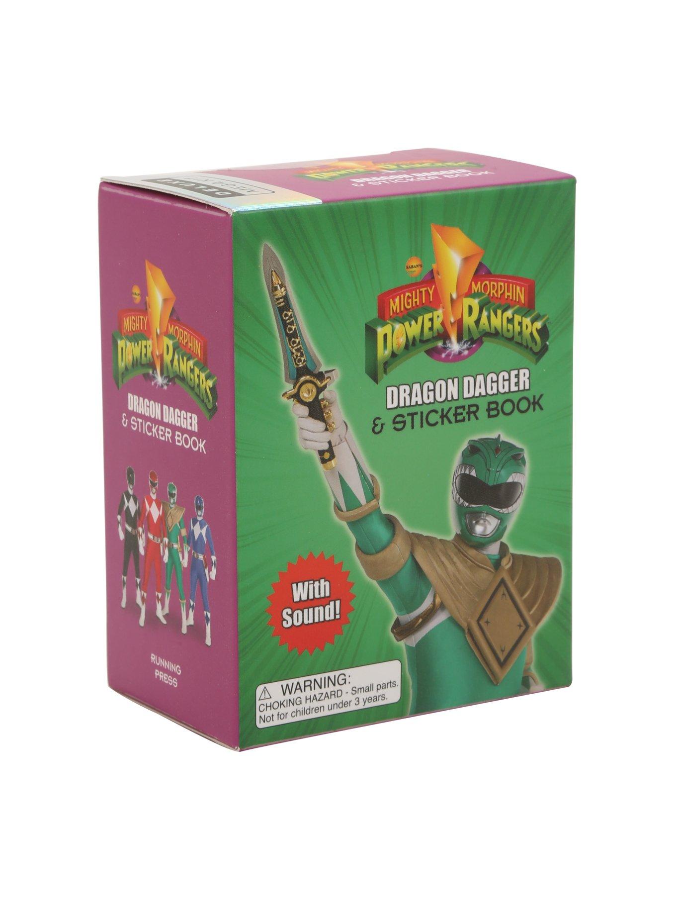 Mighty Morphin Power Rangers Dragon Dagger & Mini Sticker Book Set ...