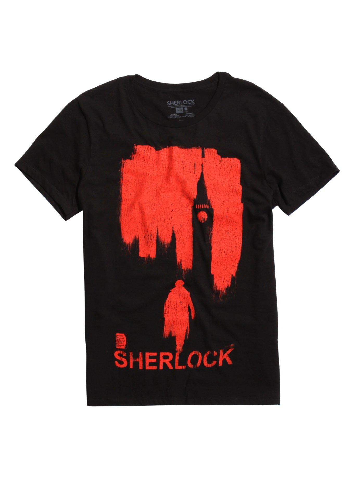 Sherlock Red London T-Shirt | Hot Topic