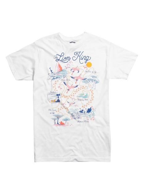 Disney The Lion King Pride Rock Map T-Shirt | Hot Topic