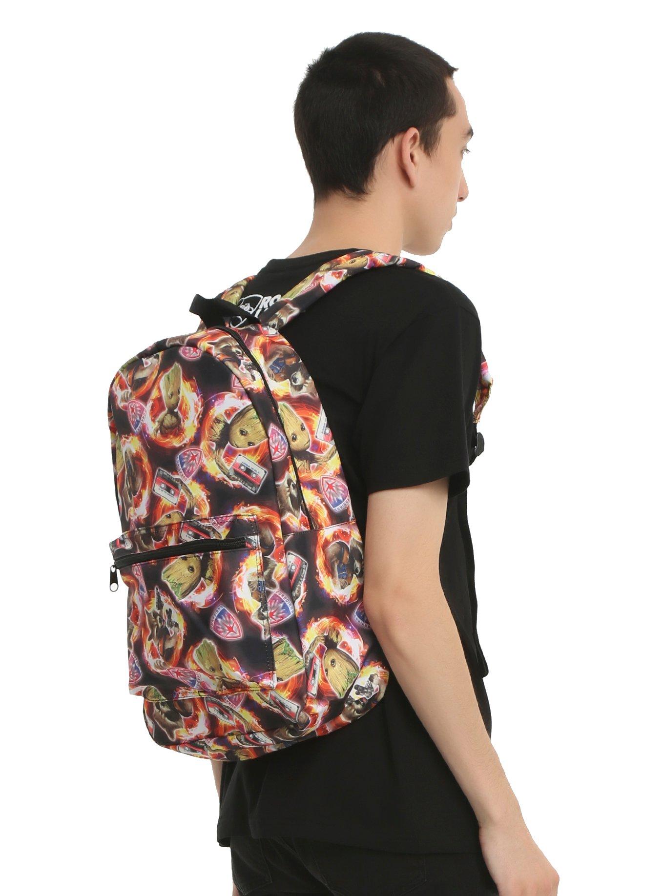 Marvel Guardians Of The Galaxy Vol. 2 Groot And Rocket Print Backpack ...