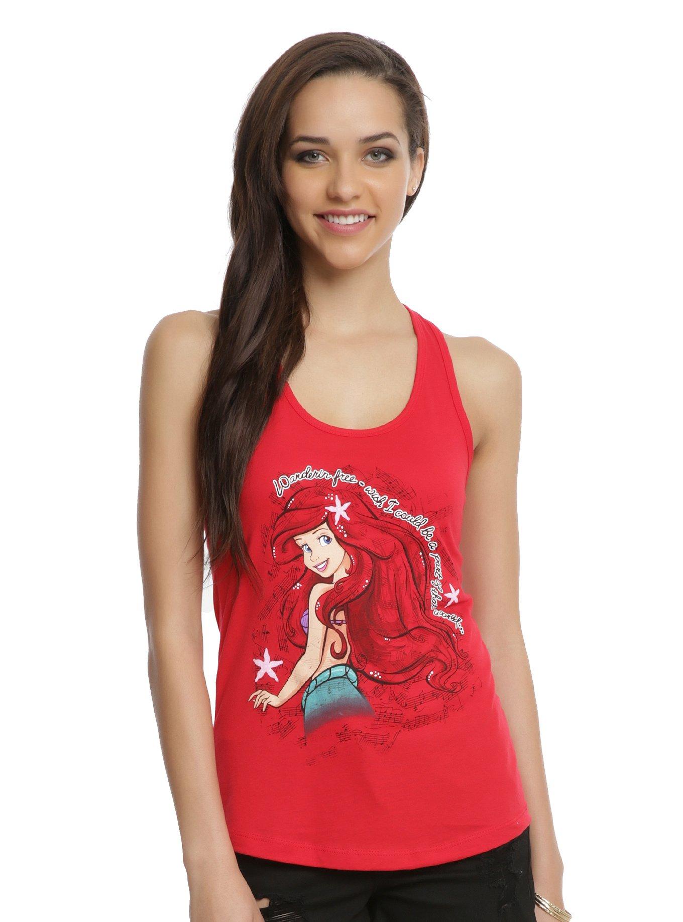 Disney The Little Mermaid Part Of Your World Ariel Girls Tank Top Hot